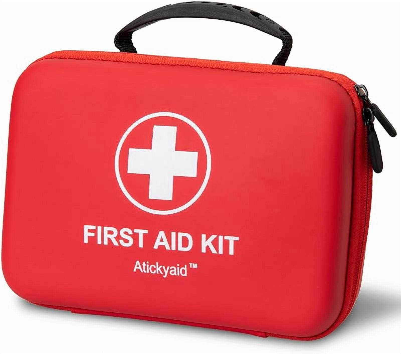 First Aid Kit 340 Piece, Premium Waterproof Hard Shell Medical Kit for ...