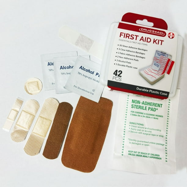 First Aid Kit 42pc Small All Purpose Emergency Med Kit Home Work Travel ...