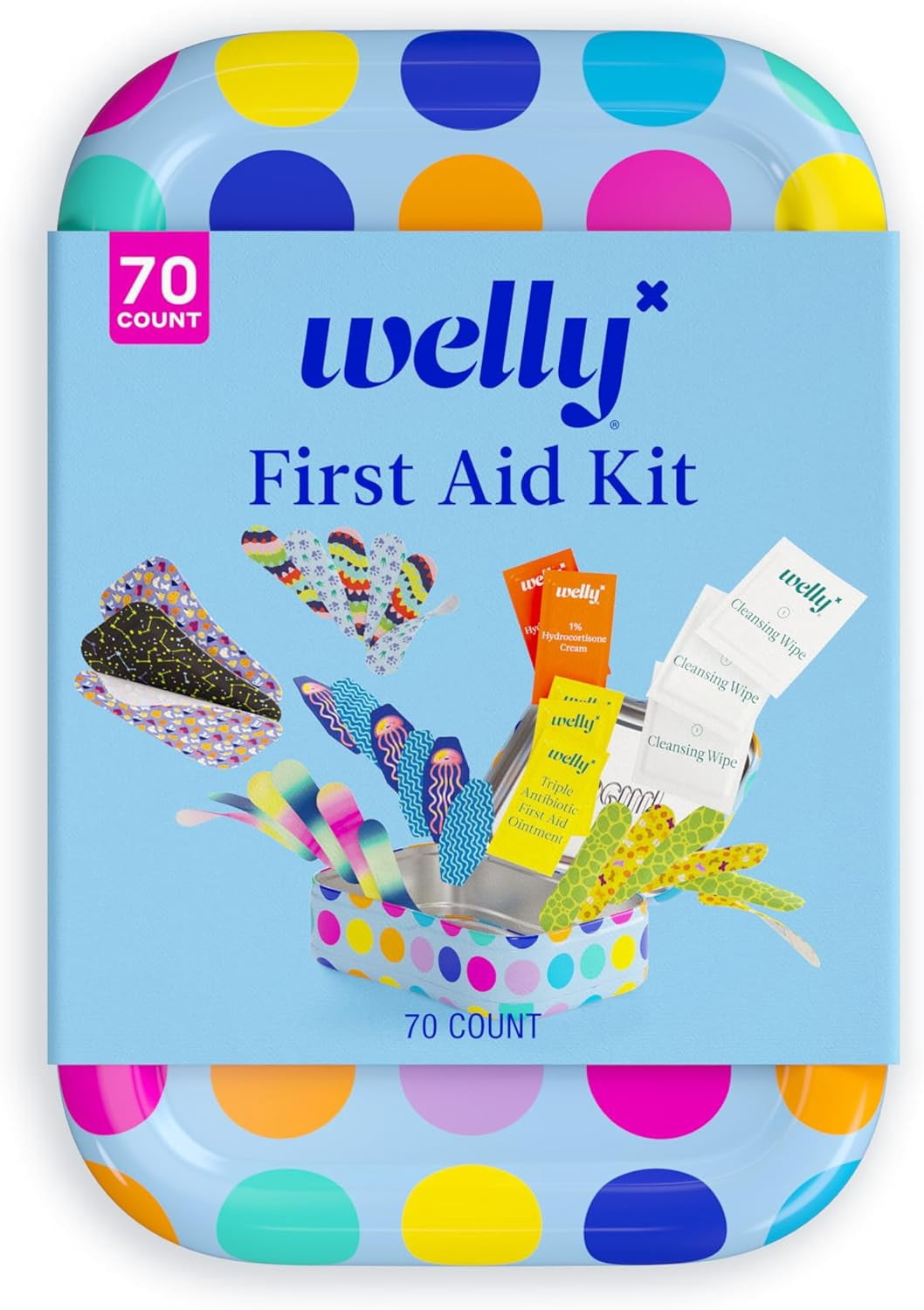 First Aid Kit - Adhesive Bandages in Flexible Fabric and Waterproof ...