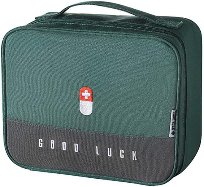 First Aid Kit Bag Empty Travel Medication Pouch Big Zippered Oxford ...