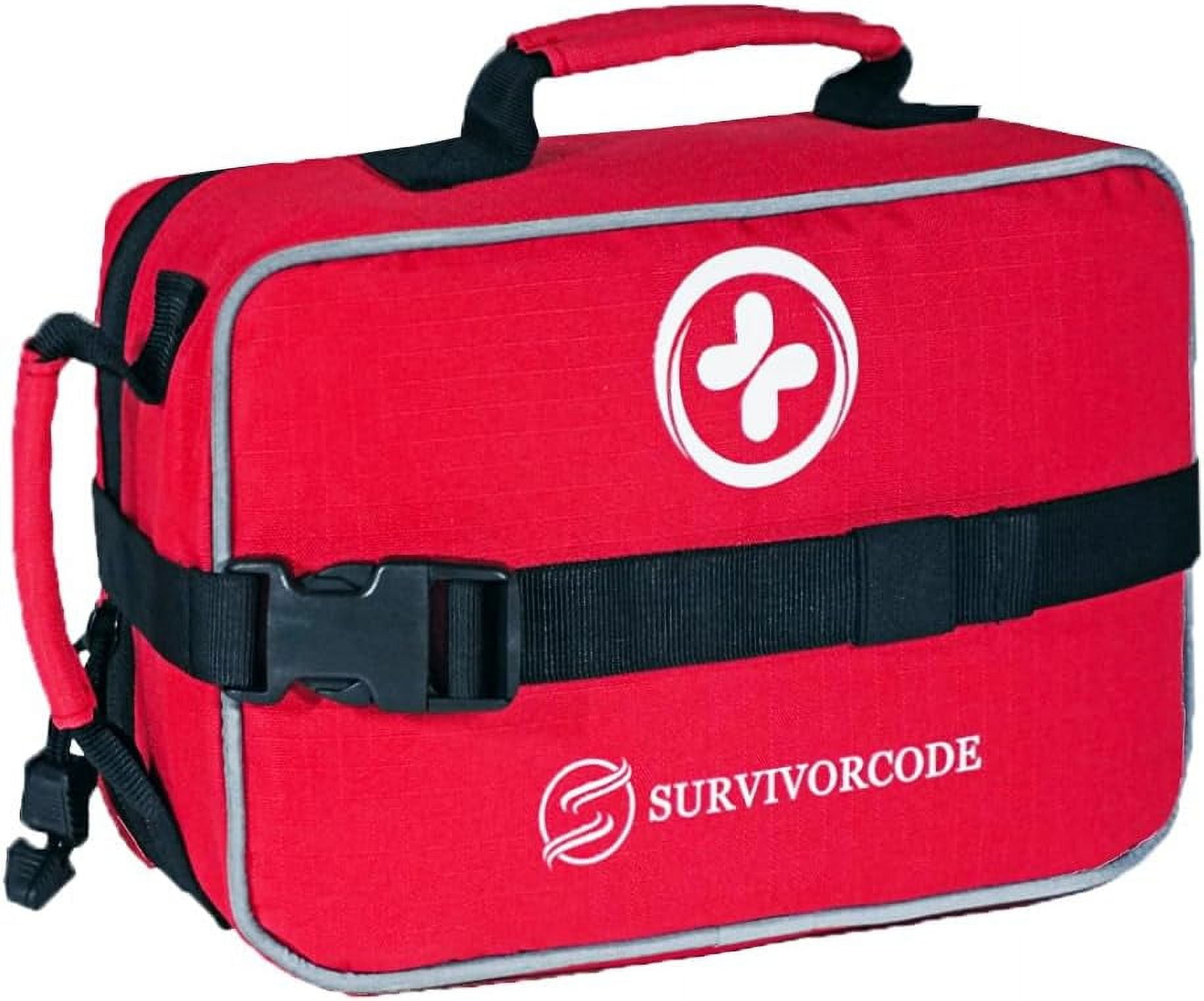 First Aid Kit Comprehensive Premium Emergency Medical Kit with Labeled ...