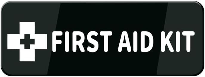 First Aid Kit Sign 8 X 3 Inch Acrylic Plastic Sign With Symbols, Self ...