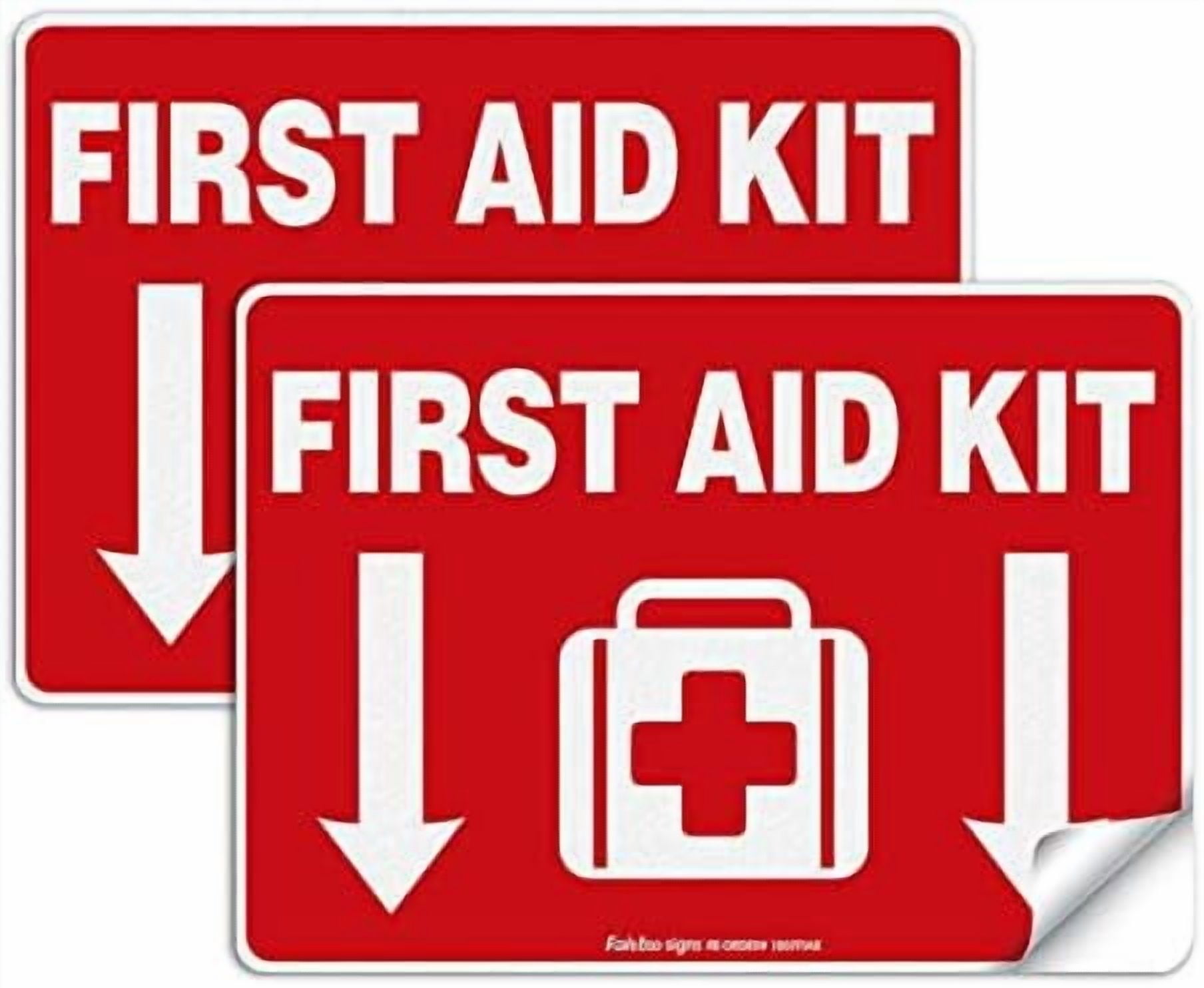 First Aid Kit Sticker, First Aid Kit Sticker Decal for Home, Schools ...