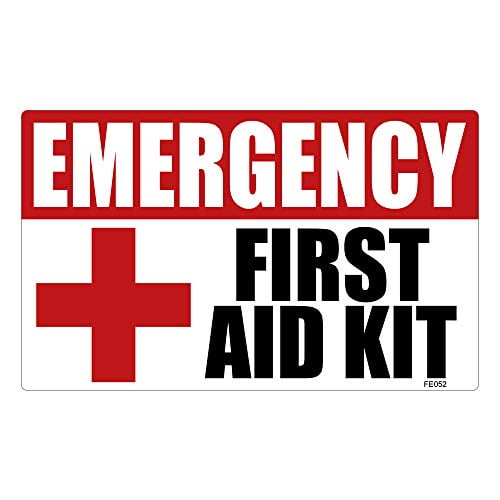 First Aid Kit Stickers - Small 2.5 in x 1.5 in - 100 Pack - Walmart.com
