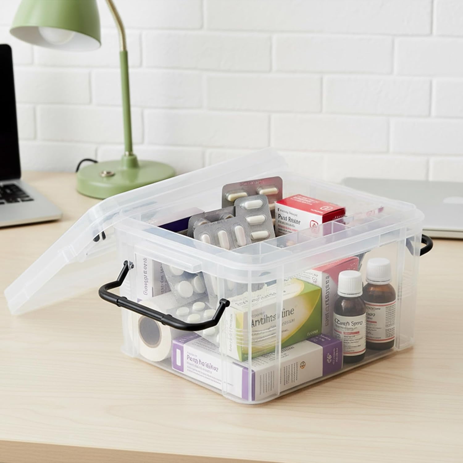 First Aid Kit and Travel Medicine Organizer Storage Box, Home Medicine ...