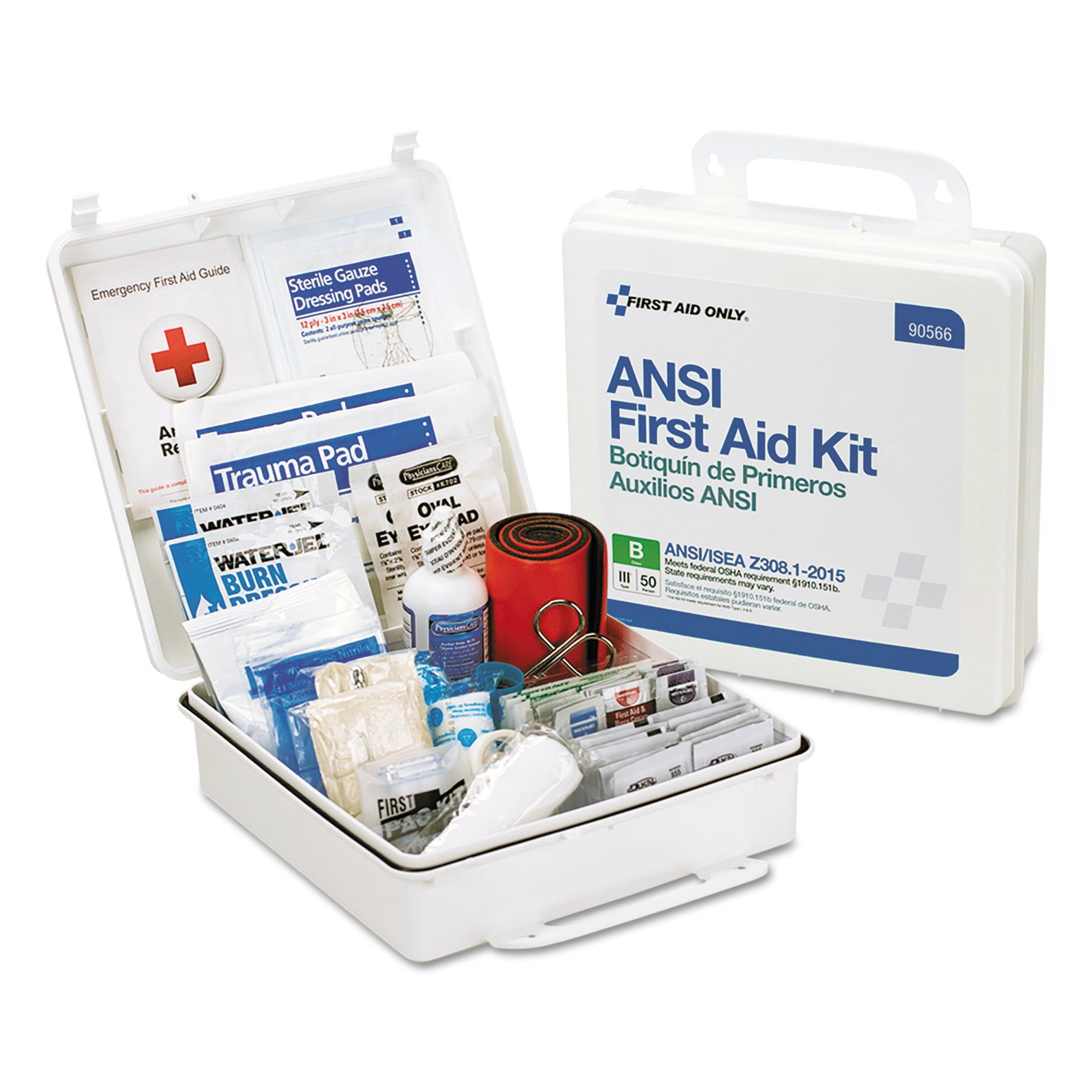 First Aid Only ANSI 2015 Compliant Class B Type III First Aid Kit for ...