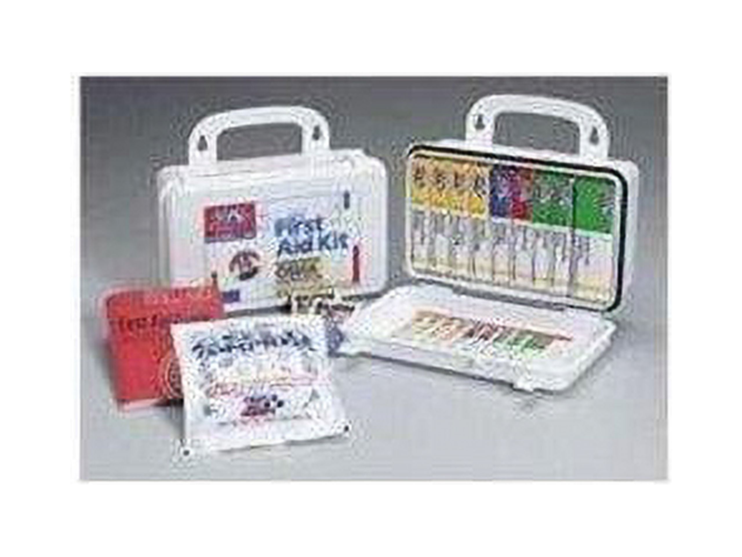 First Aid Only ANSI-Compliant First Aid Kit, 64 Pieces, Plastic Case ...