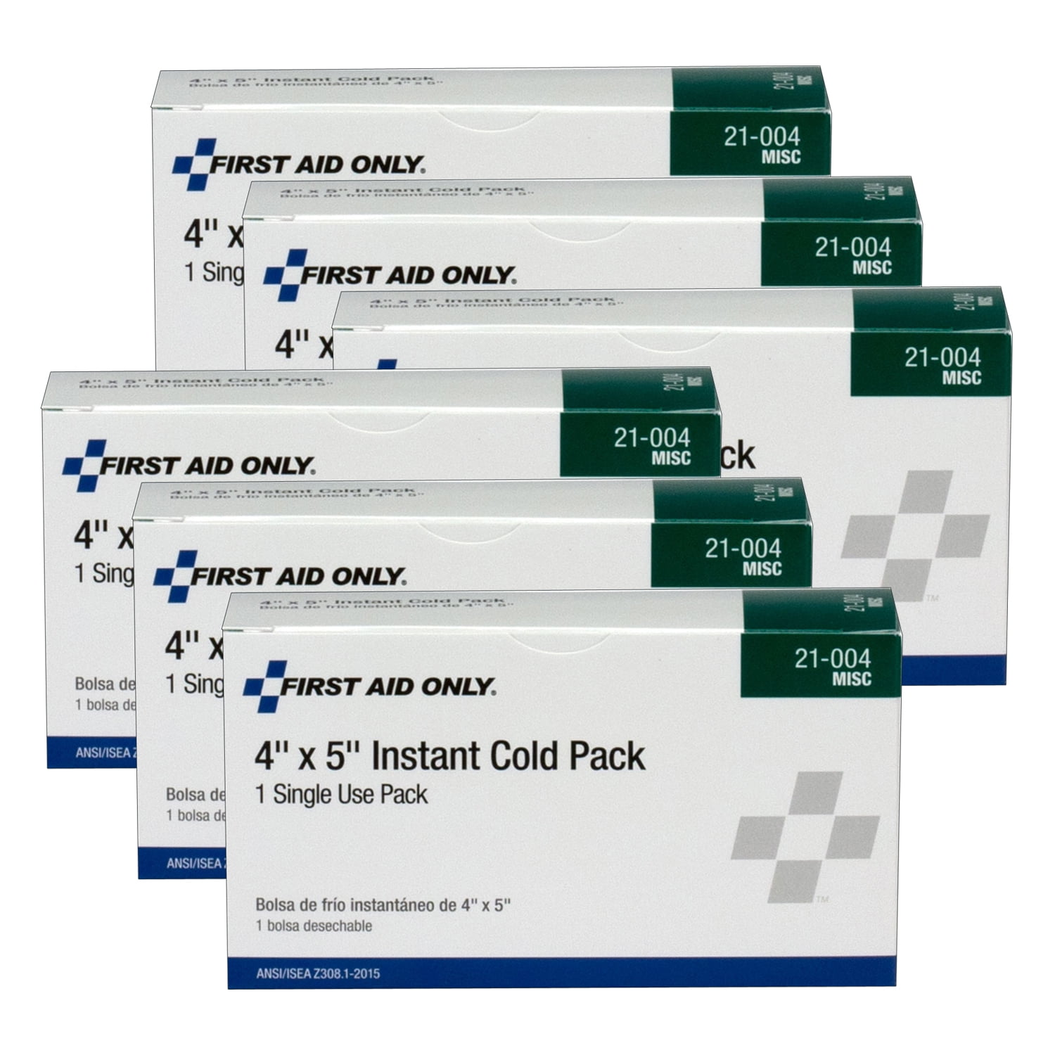 First Aid Only Cold Pack, 4" x 5", Pack of 6 - Walmart.com