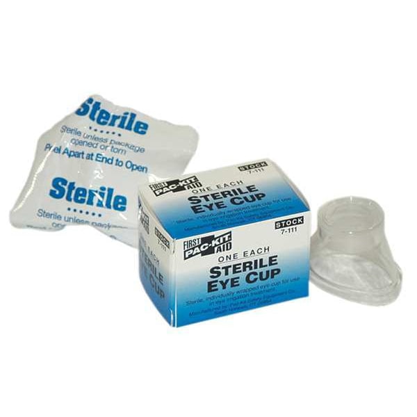 First Aid Only Sterile Eye Cup, Clear Plastic 7-111 for Eyewash, Flush ...
