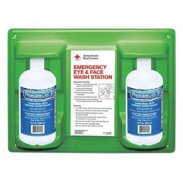 First Aid Only Eye Wash Station,2-32 oz. Bottles 711005 - Walmart.com
