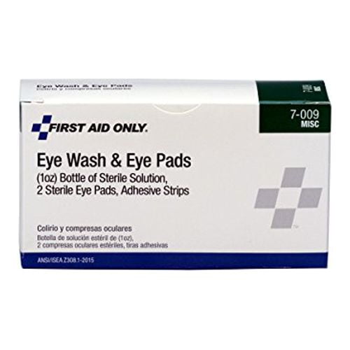 First Aid Only, FAO7009, Eye Wash 5-piece Set, 1 Each - Walmart ...
