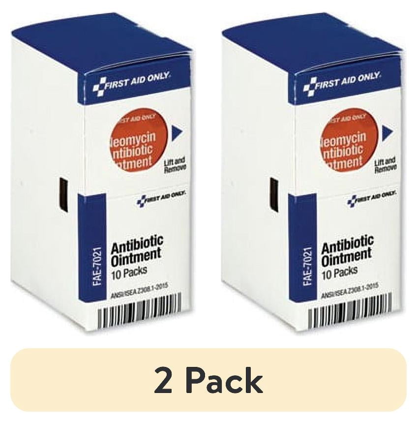 (2 pack) First Aid Only, FAOFAE7021, Antibiotic Ointment, 10 / Box ...
