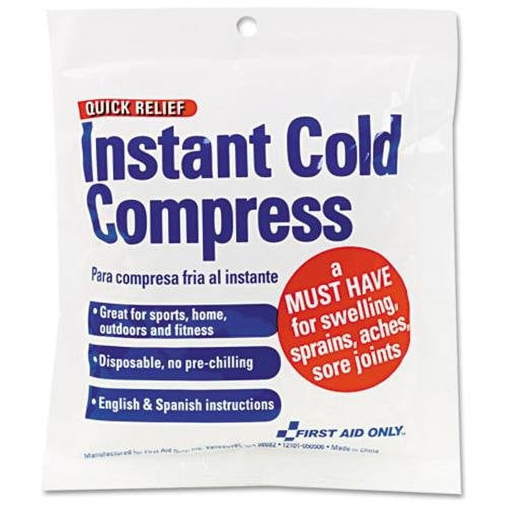 First Aid Only, FAOZ6005, Instant Cold Pack, 1 Each, White - Walmart.com