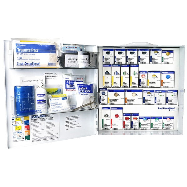 First Aid Kit and Housing, Metal Cabinet, 386 Components, 100 People ...