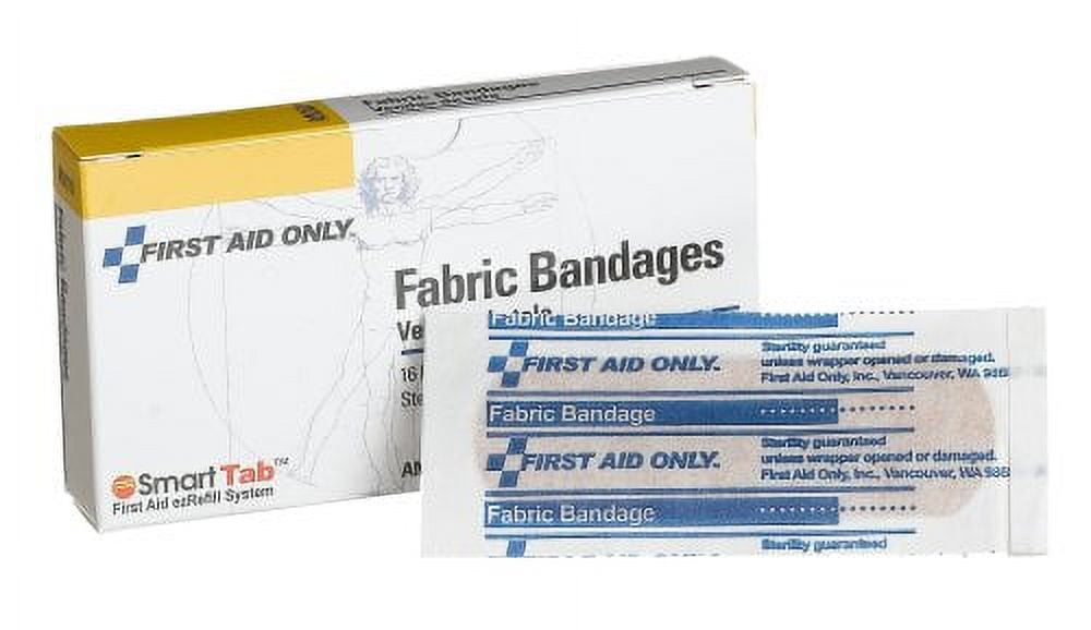 First Aid Only First-Aid Refill Fabric adhsve Bandages, 1" x 3", 160 ...