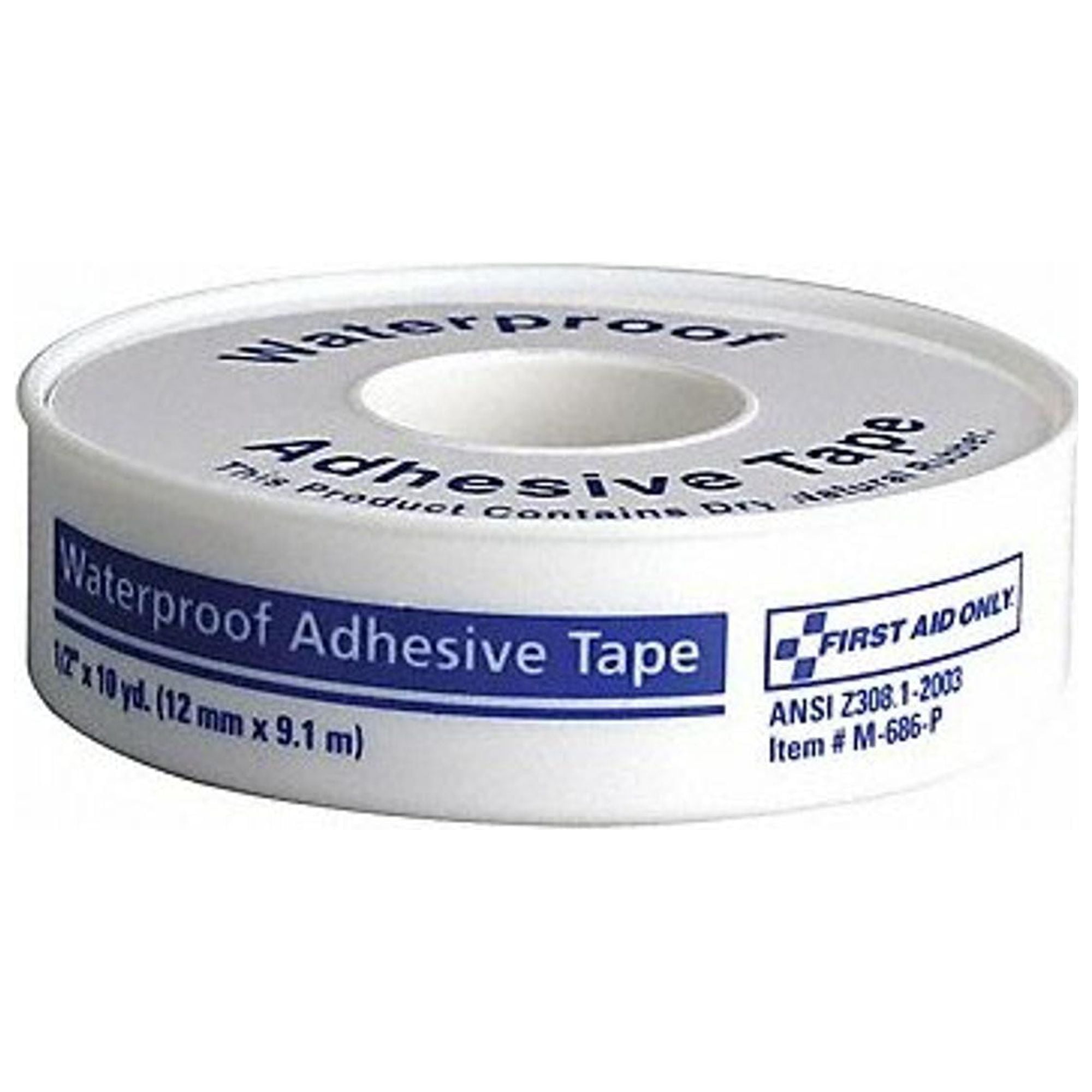 First Aid Only First Aid Tape,10yd,1/2"W,White M686-P HSA/FSA Eligible ...