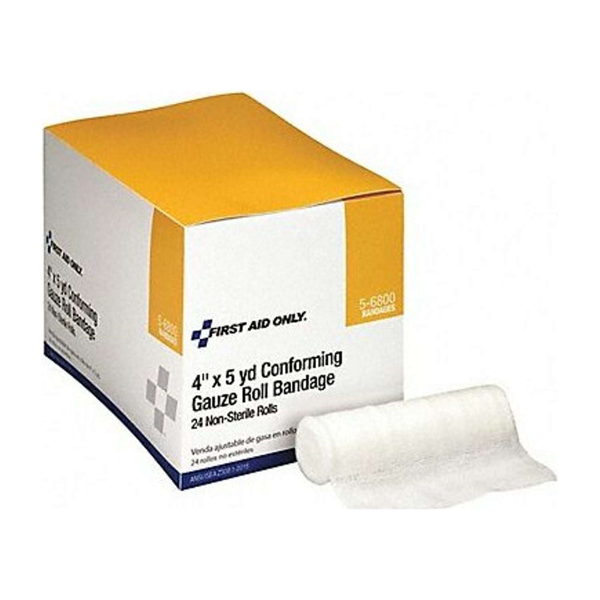 First Aid Only Stretch Gauze, Non-Sterile, No, Gauze, PK24, Width: 4 in ...