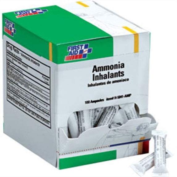 First Aid Only Ammonia Inhalant Ampoules, Smelling Salts Aromatic, 100 ...