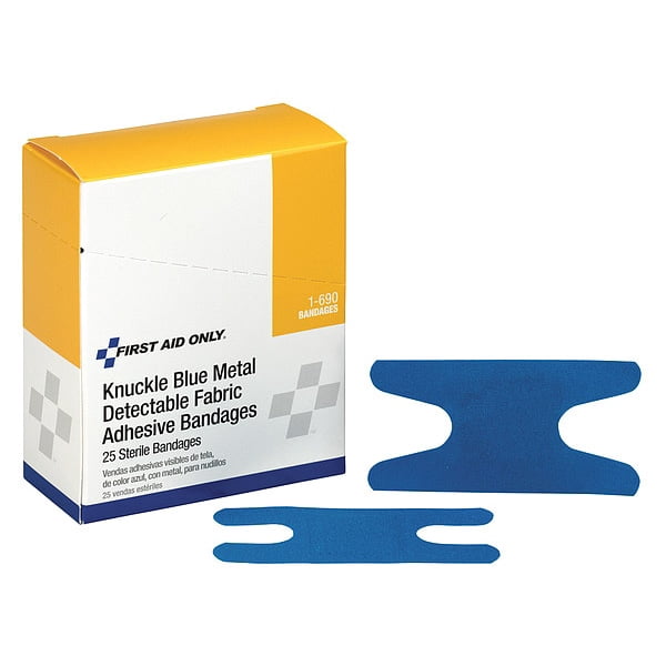 First Aid Only Metal Detectable Knuckle Bandage, PK25 1-690 - Walmart.com