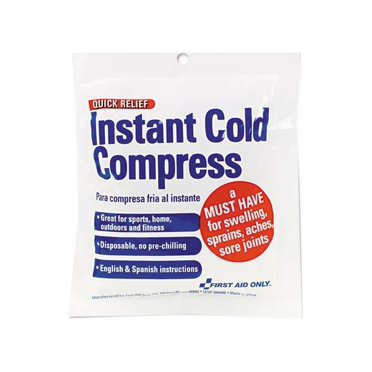 First Aid Only Instant Cold Compress, 5 count HSA/FSA Eligible ...