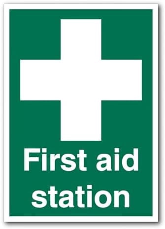 First Aid Station Sign First Aid Signs Safety Condition Signs Metal Tin ...