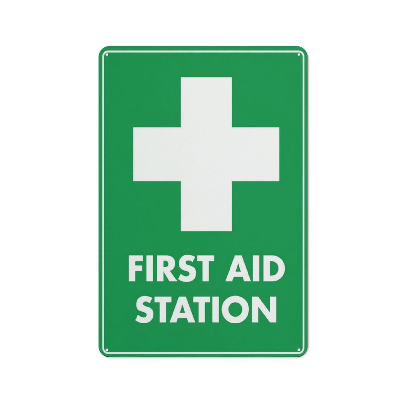 First Aid Station Sign Warning Tin Sign Home Kitchen Farm Garden Garage ...