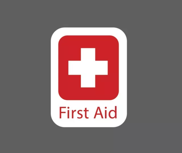 First Aid Sticker Health Med Waterproof Sticker Phone Decal Water ...