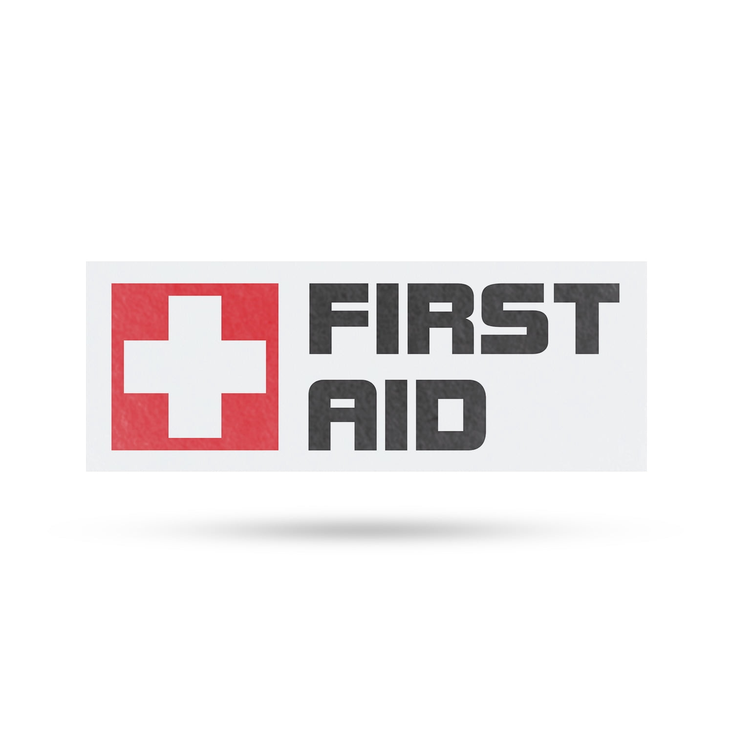 First Aid Vinyl Decal 24 Inch x 9 Inch Weatherproof Heavy-Duty Adhesive ...