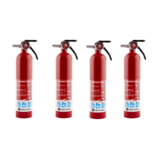 First Alert Rechargeable Home Fire Extinguisher, 1-A 10-B C Model HOME1 ...