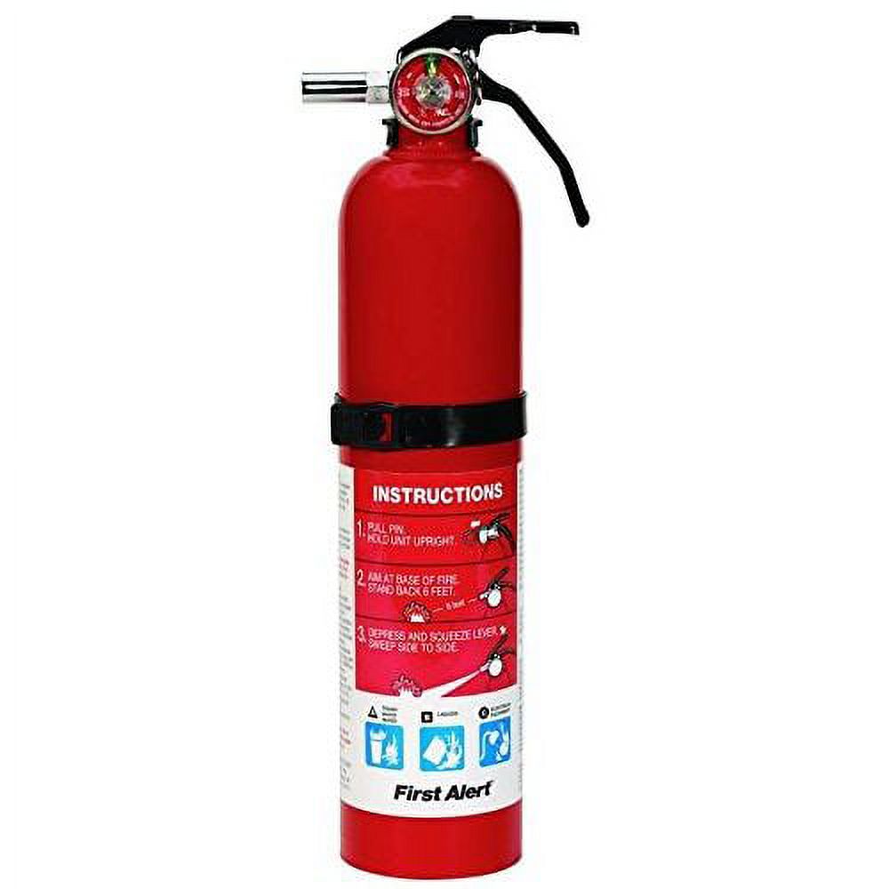 First Alert 2.5 Pound Rechargeable Fire Extinguisher - HOME1-1-A:10-B:C ...