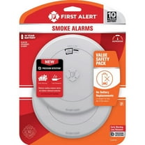 First Alert 2 Pack Battery-Powered Ionization Smoke Detector - Walmart.com