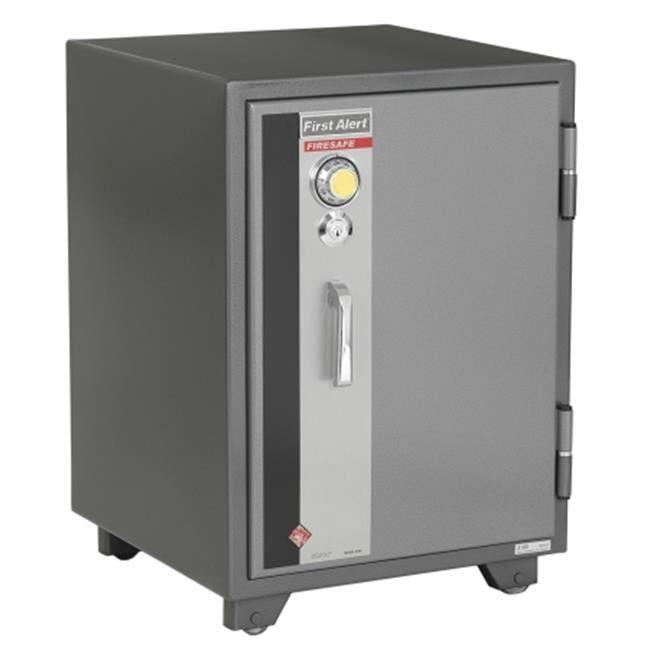 First Alert 2190F Two-Tone Gray 2 Cubic Feet Combination Fire Resistant ...