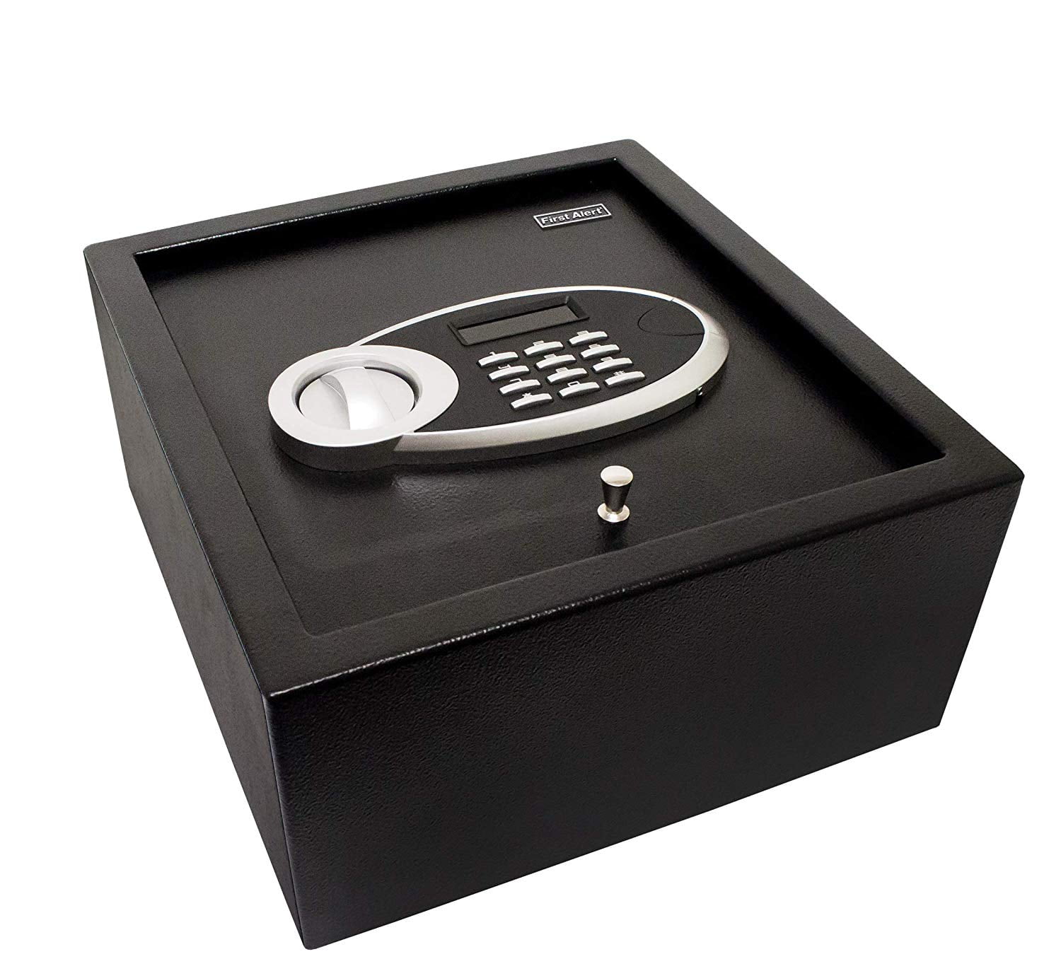 First Alert Anti-Theft Home Security Top-Opening Steel Safe for Desk ...