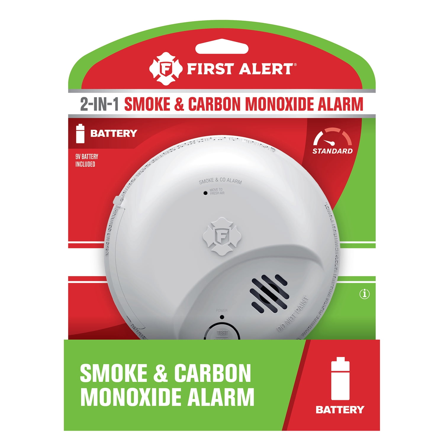 First Alert Battery-Powered Combination Smoke and Carbon Monoxide ...
