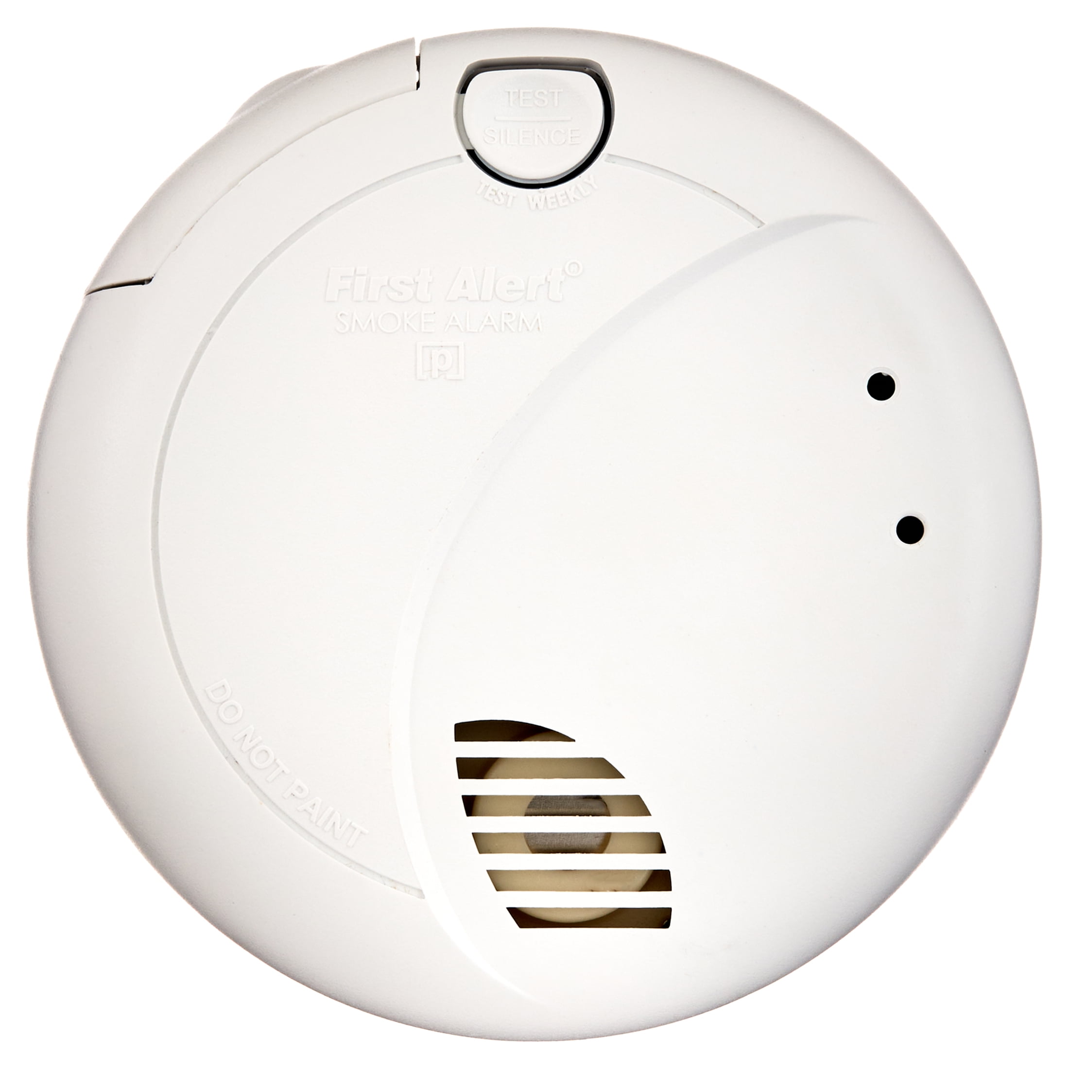 First Alert BRK 7010B Hardwired Photoelectric Smoke Alarm with Battery ...
