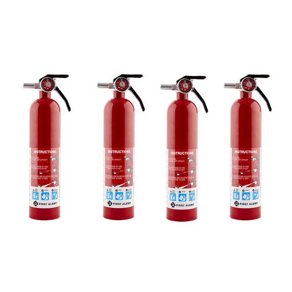 First Alert Rechargeable Home Fire Extinguisher, 1-A 10-B C Model HOME1 ...