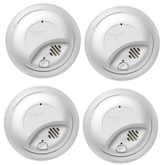 First Alert Hardwired Smoke Detector with Battery Backup, Multipack of ...