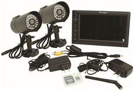 First Alert Indoor/Outdoor Digital Wireless Two Camera System With 7 ...