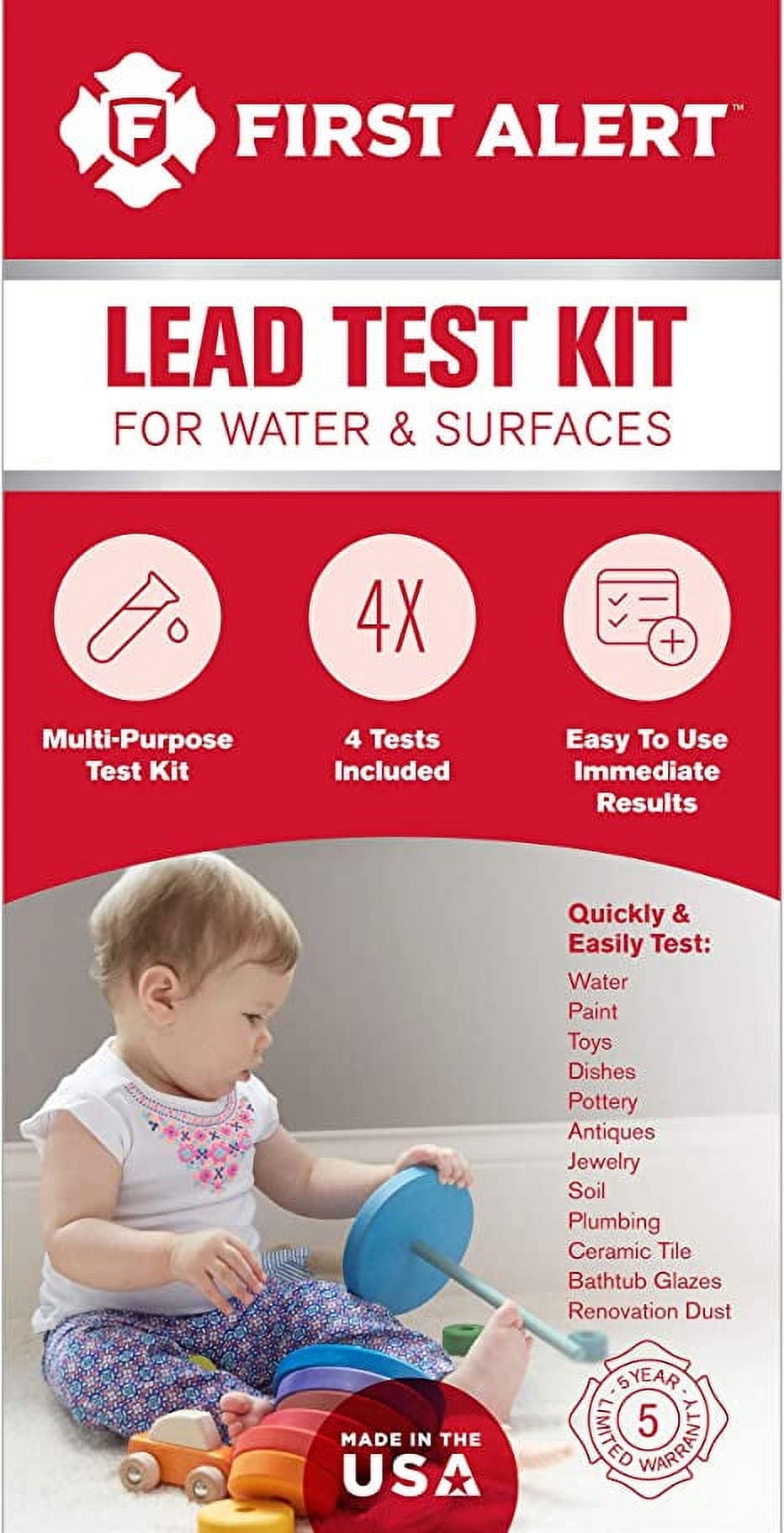 First Alert LT1 Premium Lead Test Kit - Walmart.com
