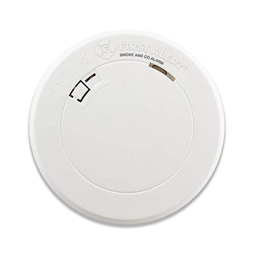 First Alert BRK PRC710 Slim Photoelectric Smoke and CO Detector with 10 ...