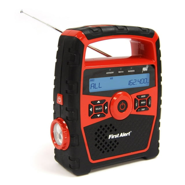 First Alert Portable AM/FM Weather Clock Radio w/Alert - Walmart.com