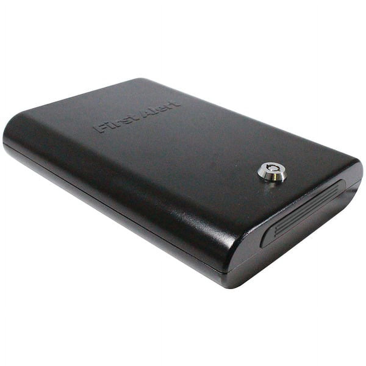 First Alert Portable Handgun Safe, TSA Approved, Key Lock, 18-Gauge ...
