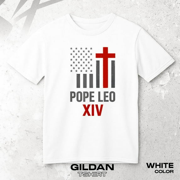 First American Pope Leo XIV Catholic Religious Tribute Gift Unisex T ...