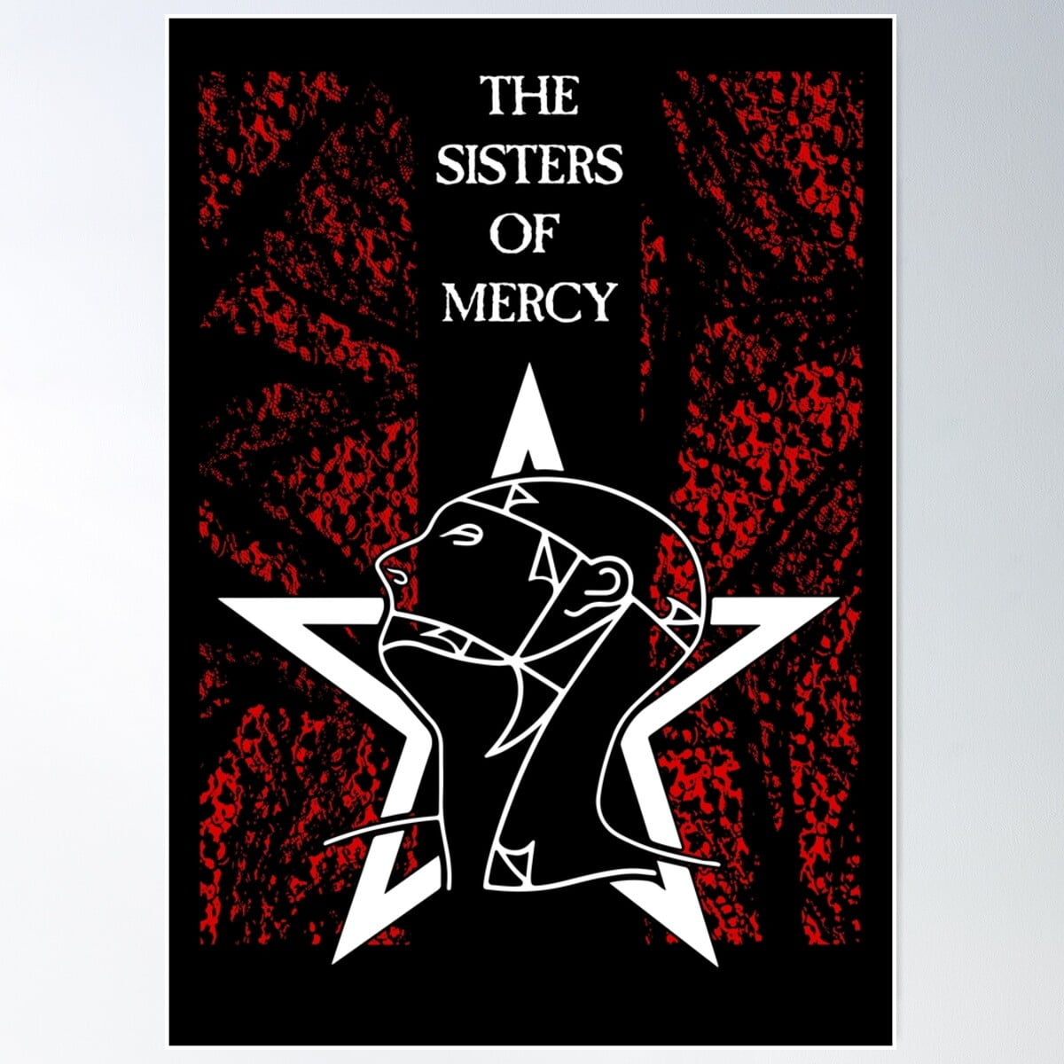 First And Last And Always - White - The Sisters Of Mercy Poster Wall ...