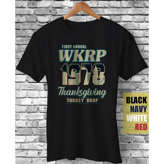 First Annual WKRP 1978 Cincinnati Thanksgiving Turkey Drop Funny Gift T ...