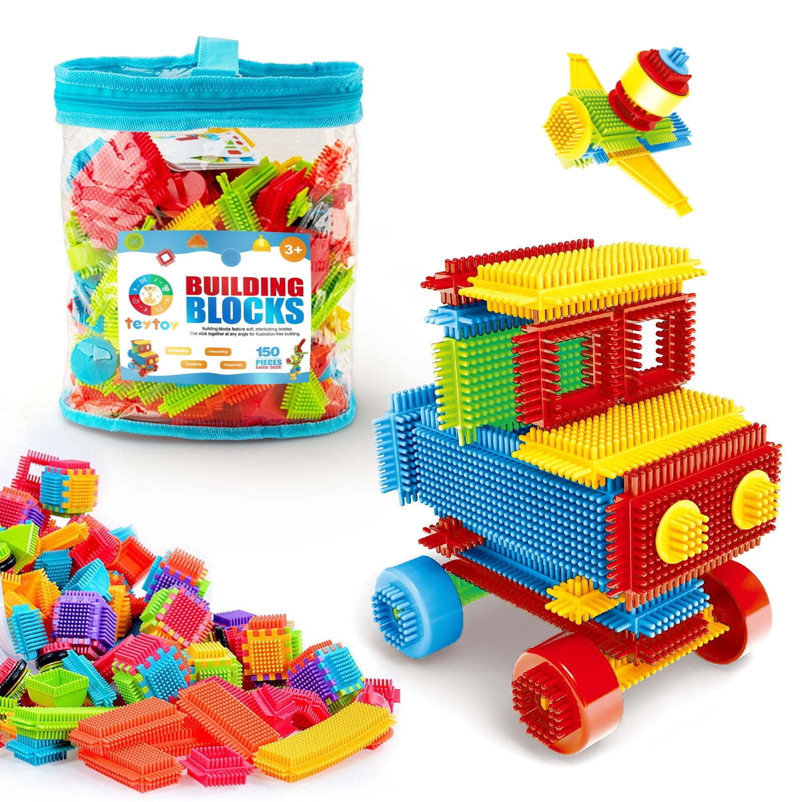 SF My First Builders Toddler Blocks Toys Set, Building Blocks for ...