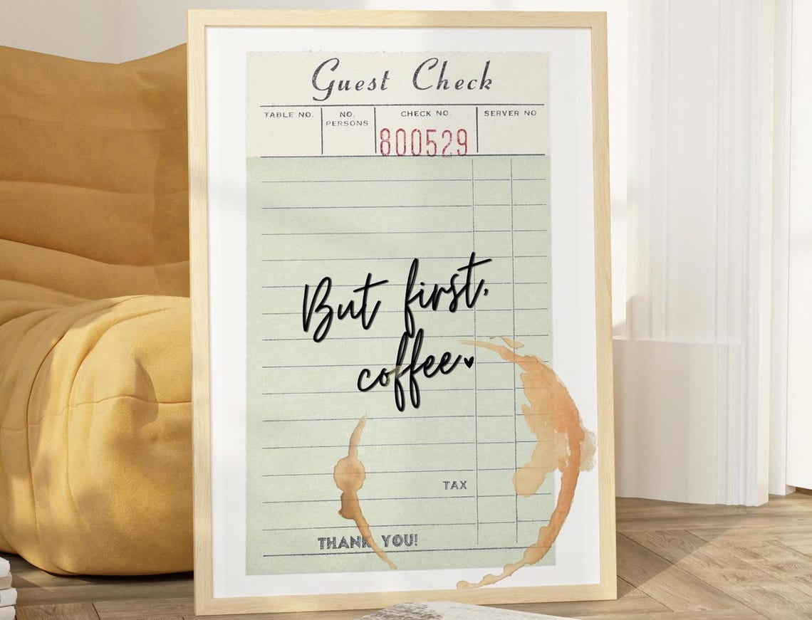 But First Cafecito Print But First Coffee Art Print Minimalist Coffee ...