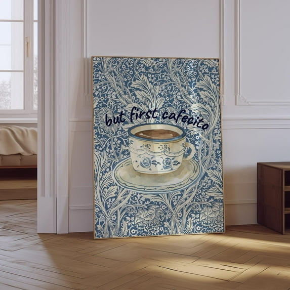 But First Cafecito Print, Spanish Coffee Art Print, Spanish Kitchen ...