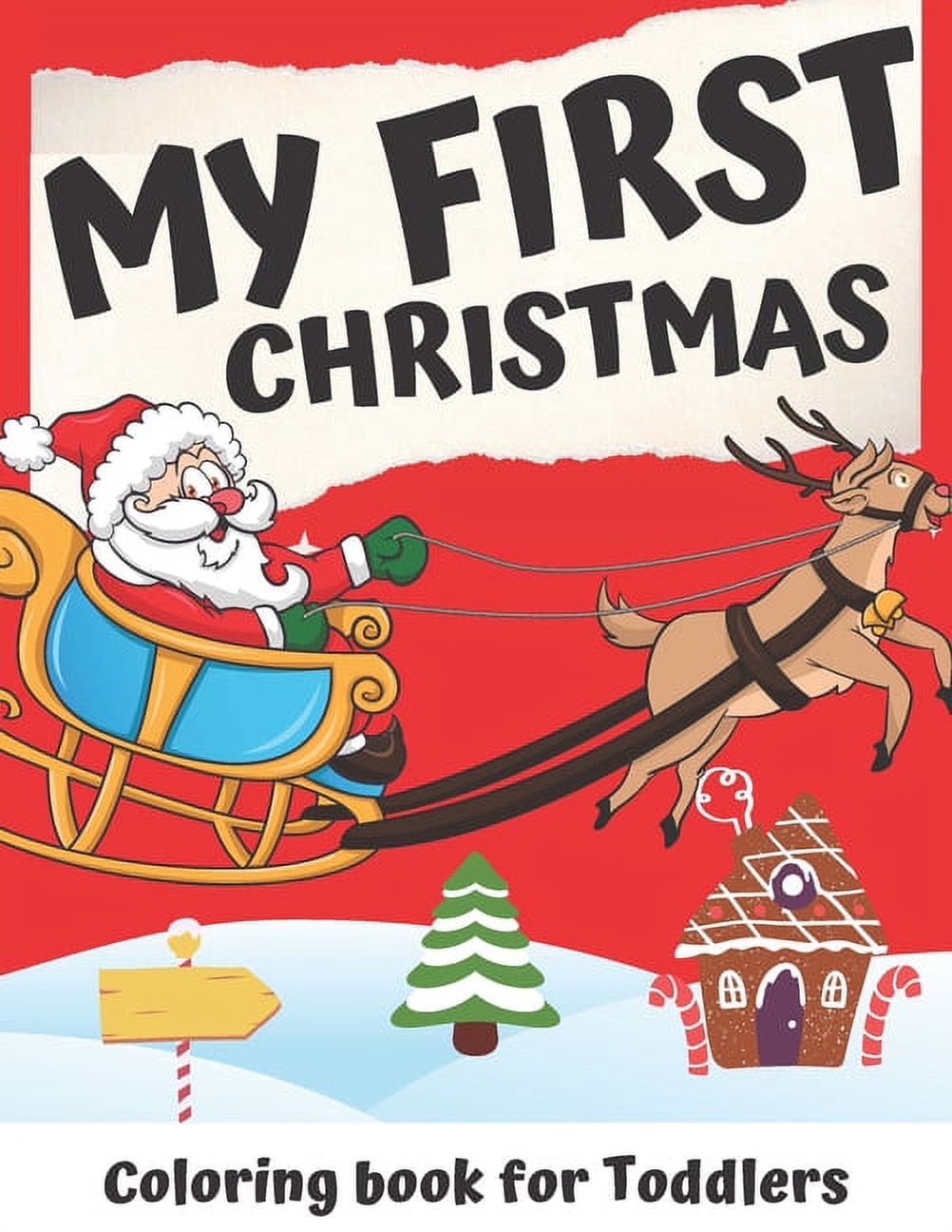 My First Christmas Coloring Book for Toddlers: Simple and Fun Colouring ...