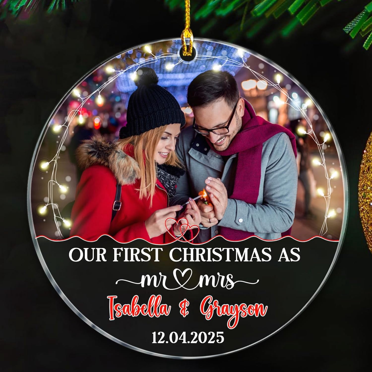 Our First Christmas As Mr & Mrs Ornament Gift, 1st Xmas As Mr & Mrs ...